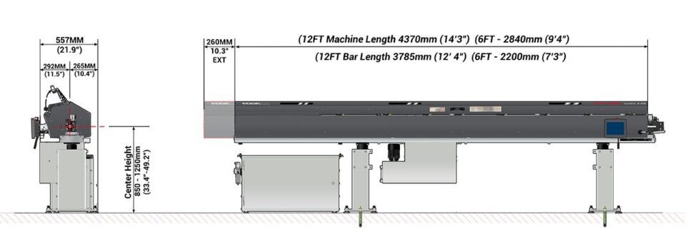 Turbo 2-20 Bar Feeder - Edge Technologies